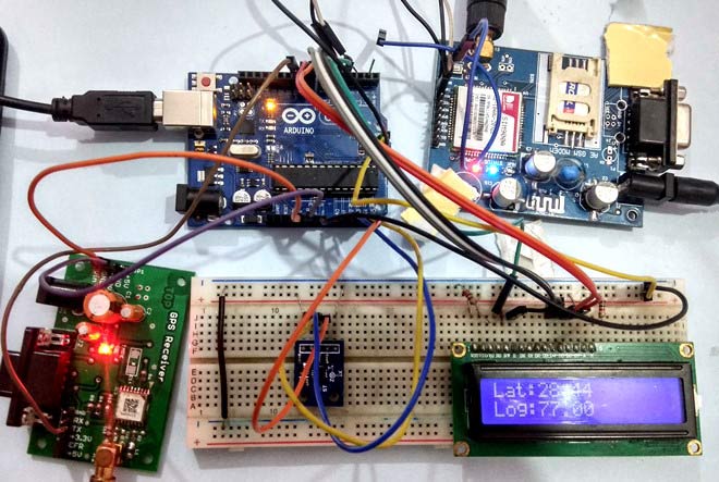 Gps And Gsm Based Vehicle Tracking System Circuit Diagram - Circuit Diagram