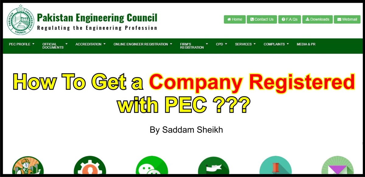 How to register a company with PEC - Civil Engineers PK