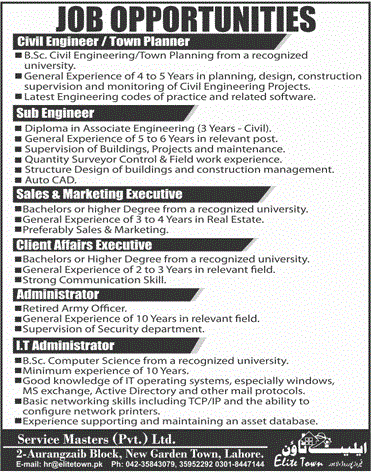 Civil Engineering Jobs Sunday 9-7-2017 - Civil Engineers PK