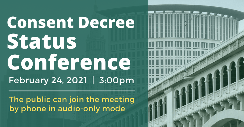 Consent Decree Status Conference - Cleveland Community Police Commission