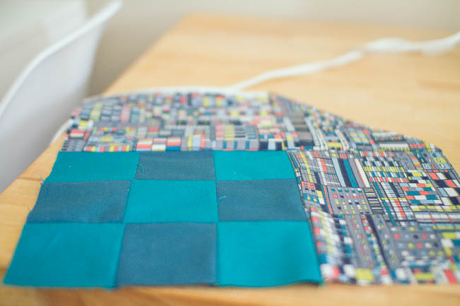 quilted magnetic tic-tac-toe board