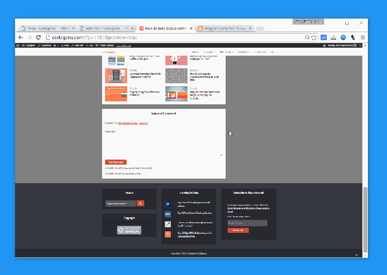 How To Hide Disqus Comment Section In Blogger Codegena