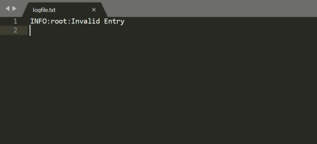 Python Program for Logging Example to File | Codez Up