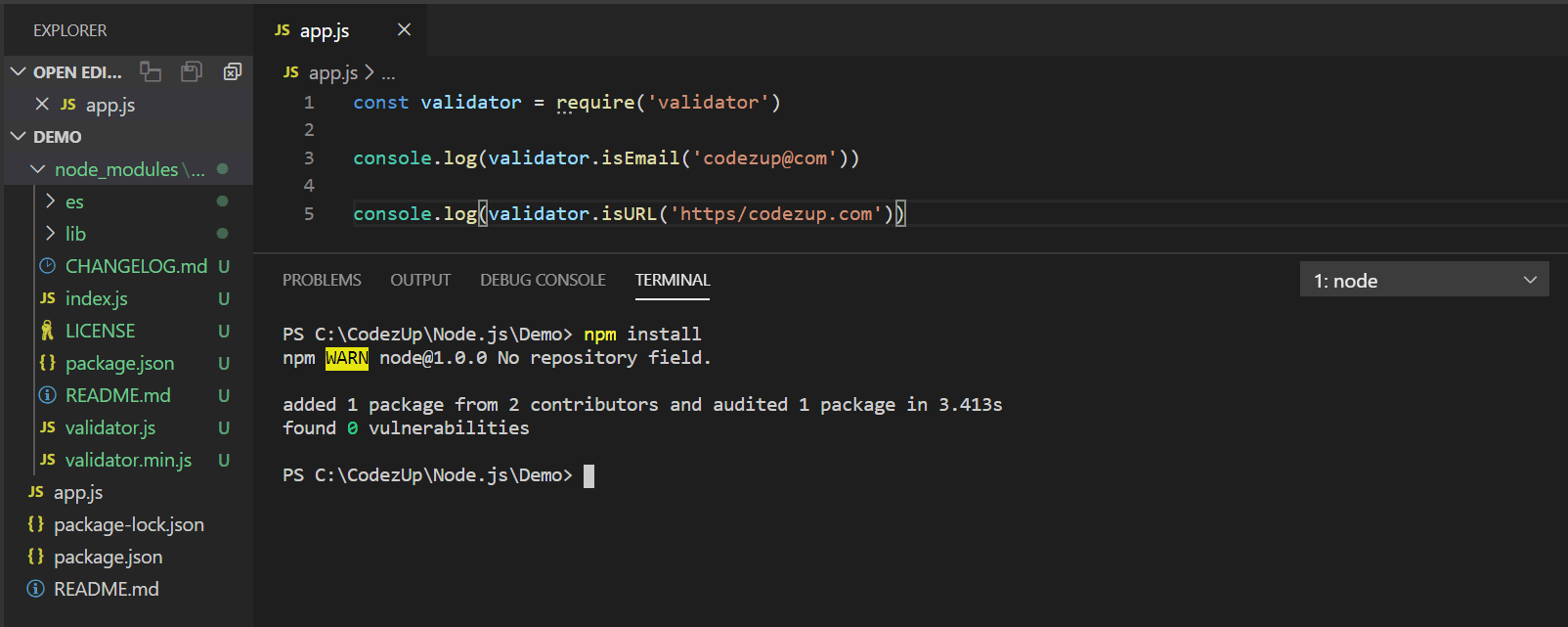 Error Cannot Find Module after Git Repository Pull-in Node.js | Codez Up