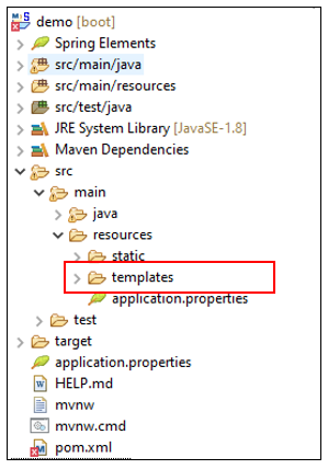 Spring boot mvc maven example tutorial with thymeleaf