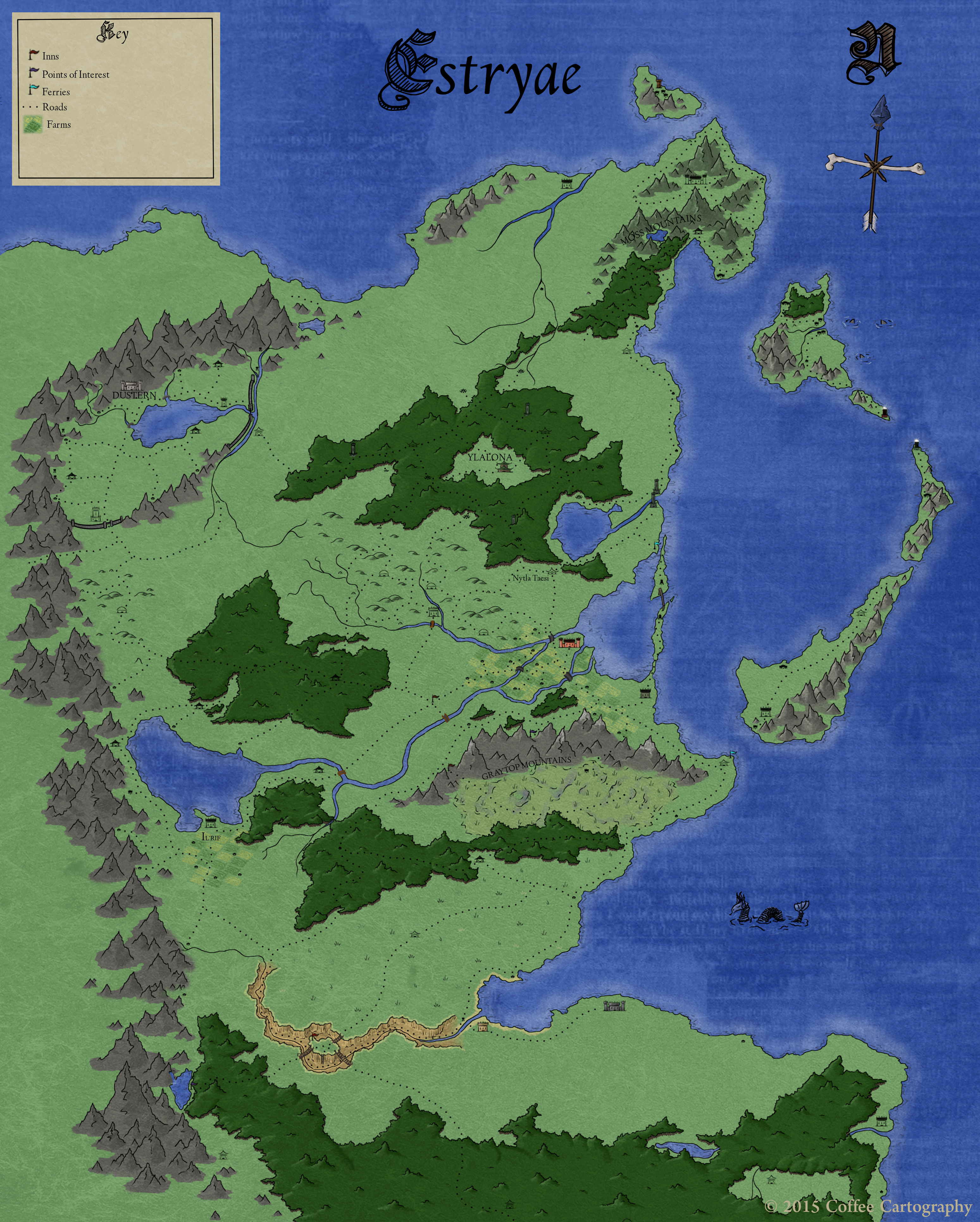 Estryae Map Progress – Coffee Cartography