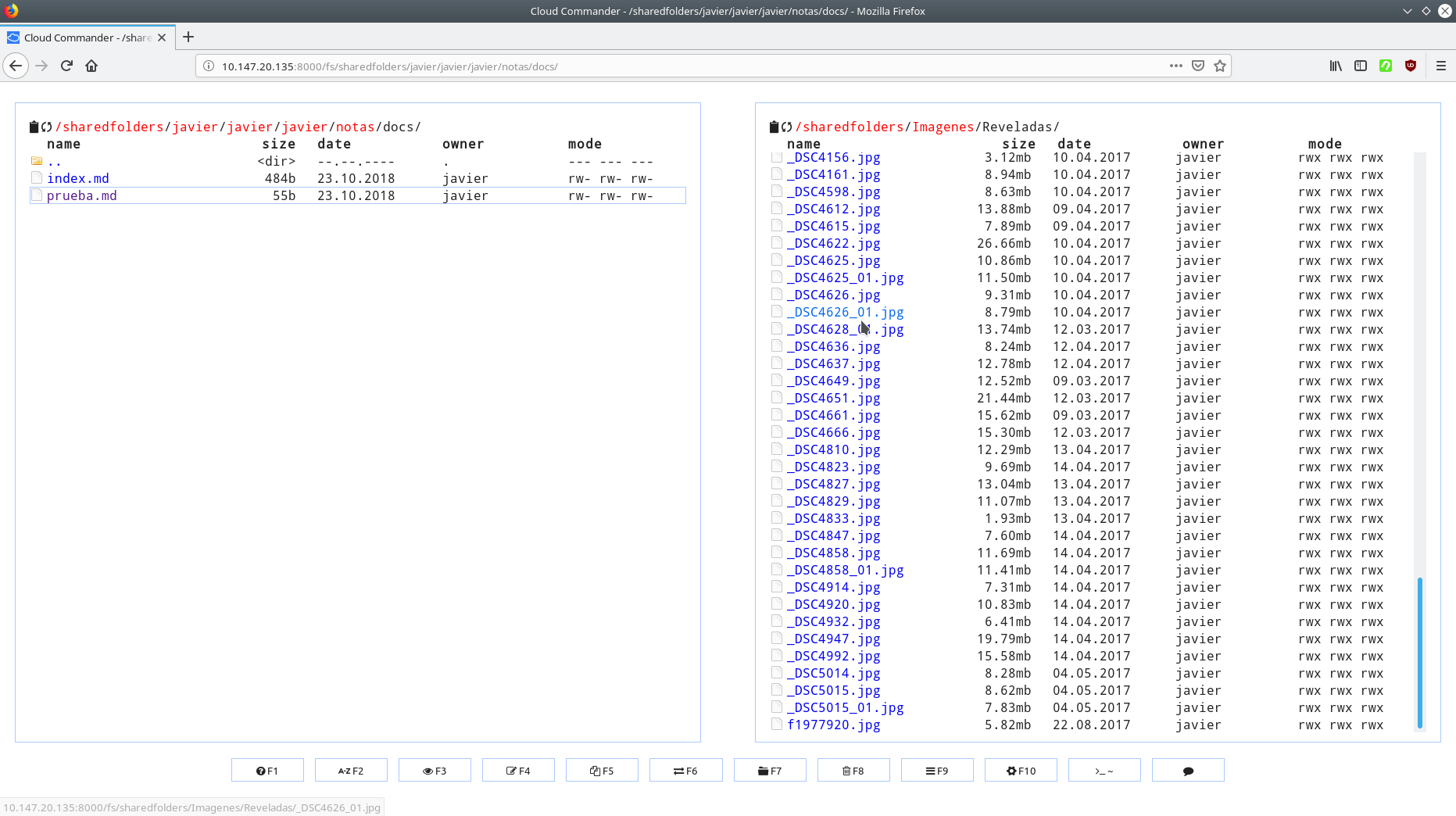 Cloud Commander - Colaboratorio