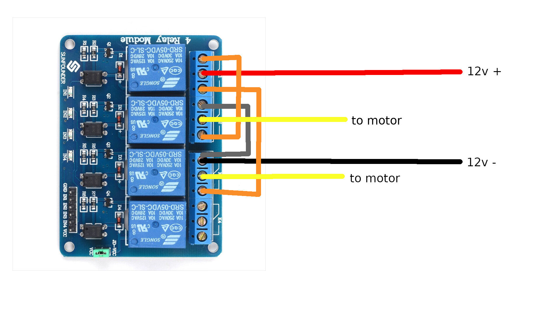 Reverse Polarity Relays » Wiring Diagram