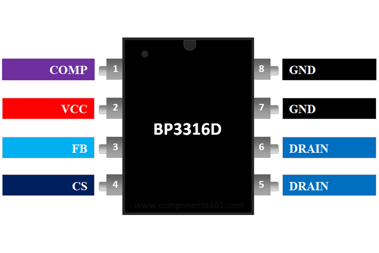 Led Driver Circuit Using Ic - Circuit Diagram