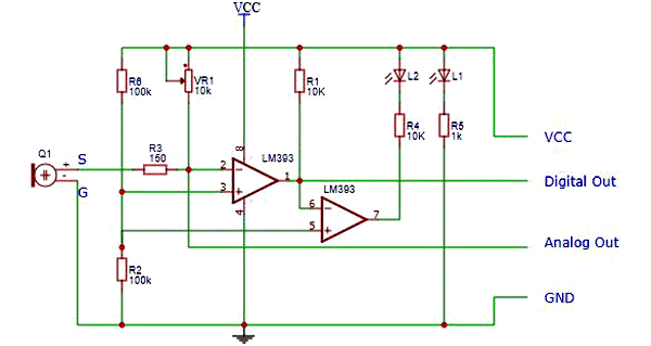Simple Sound Detector Circuit Diagram - Circuit Diagram