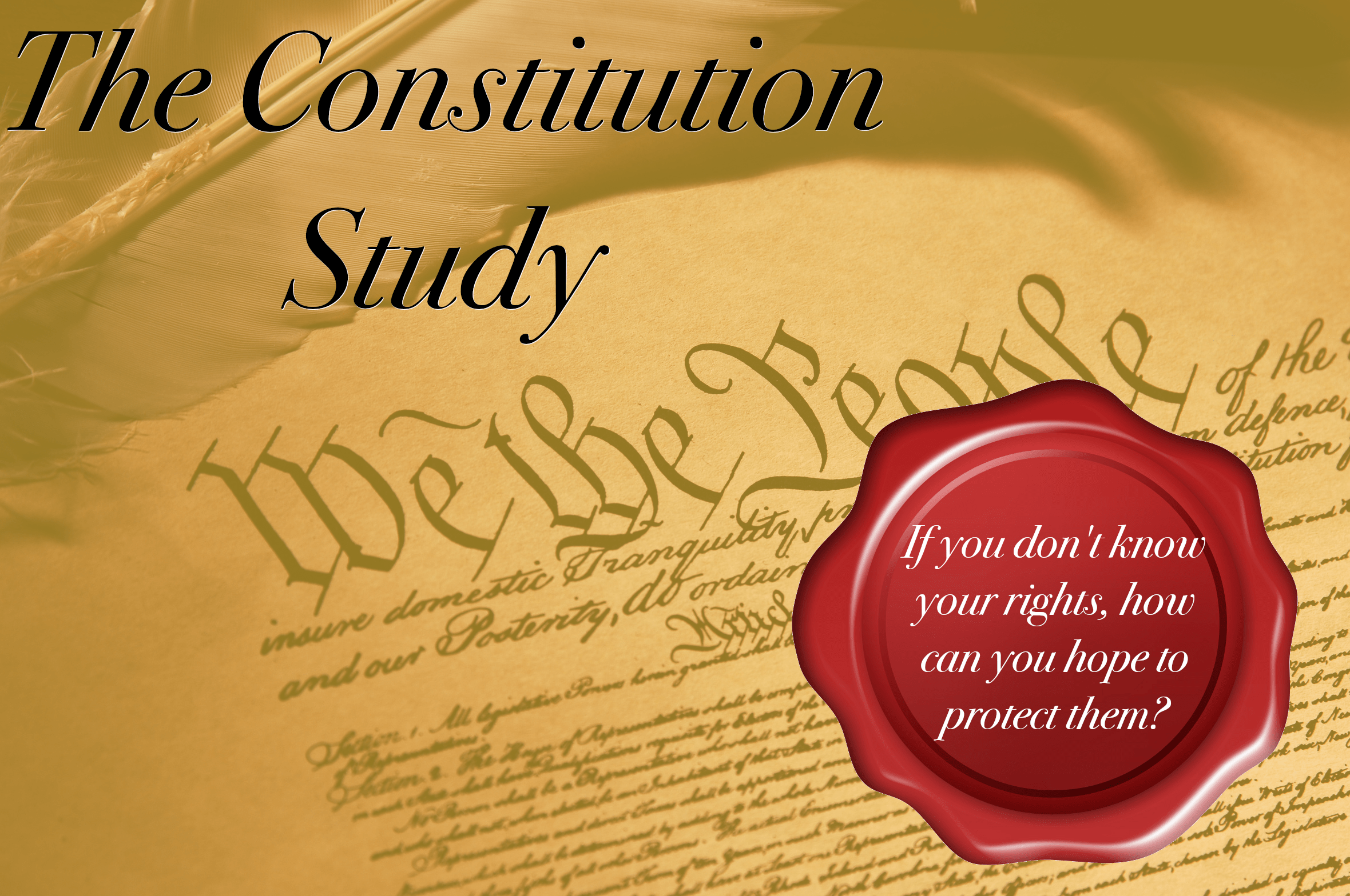 Constitution Study Banner – The Constitution Study