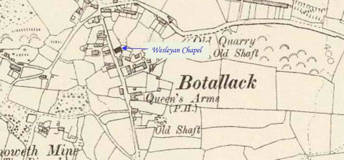 Mapping Methodism – Botallack Wesleyan Chapel – Cornish Story