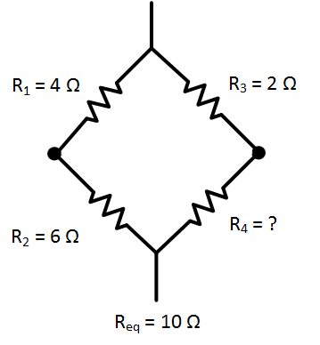 How To Solve For Missing Resistance In Parallel Circuit