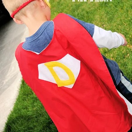 Easy Superhero Cape Pattern for Kids - Crazy Little Projects