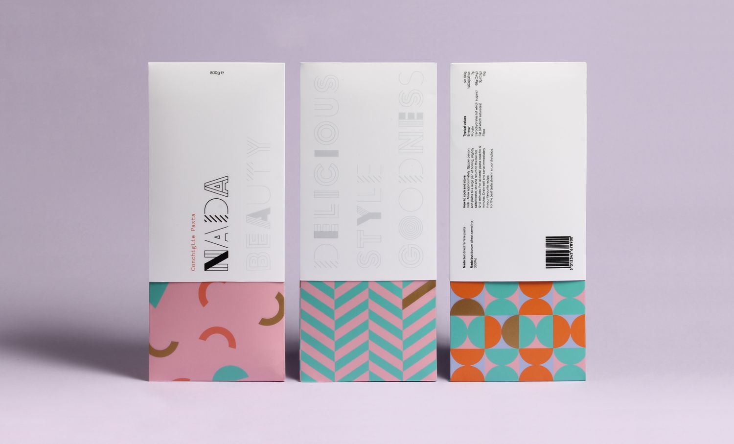 Packaging geométrico | Creatividad en Blanco