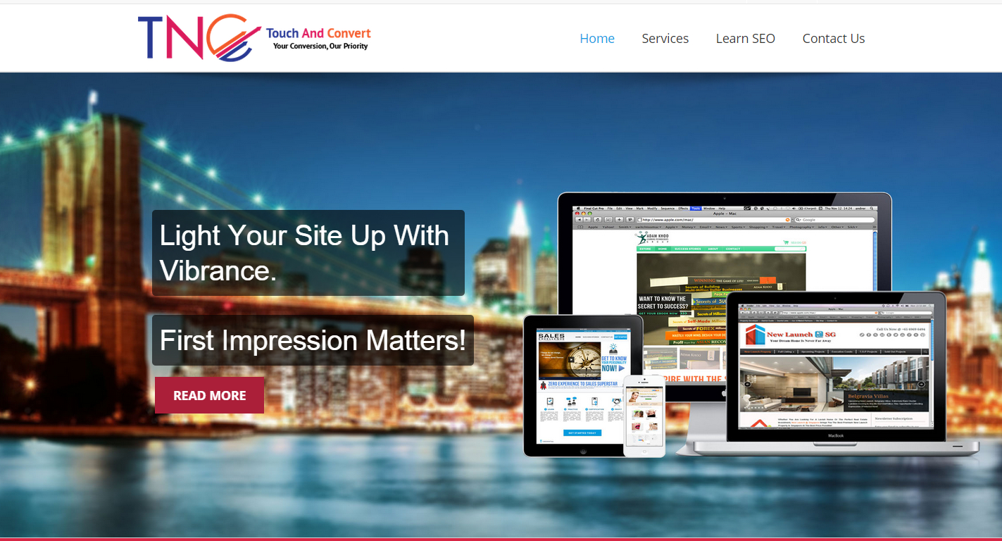 TNC | Touch and Convert - CSS Nectar CSS Gallery