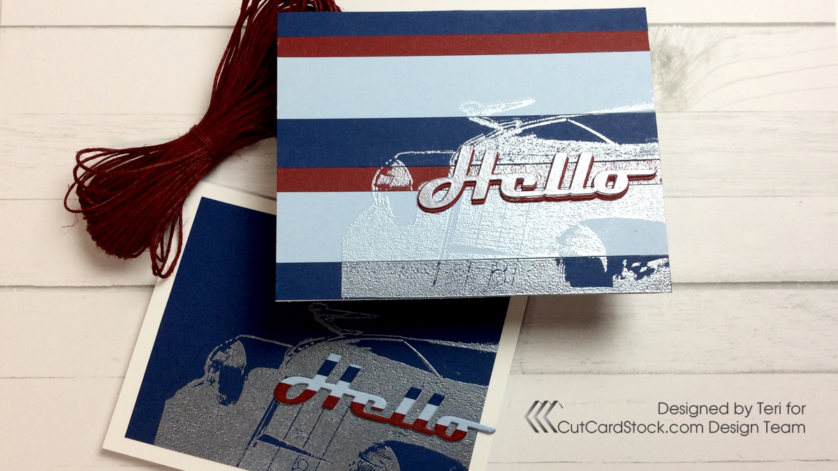 Color Block Manly Cards - CutCardStock Blog