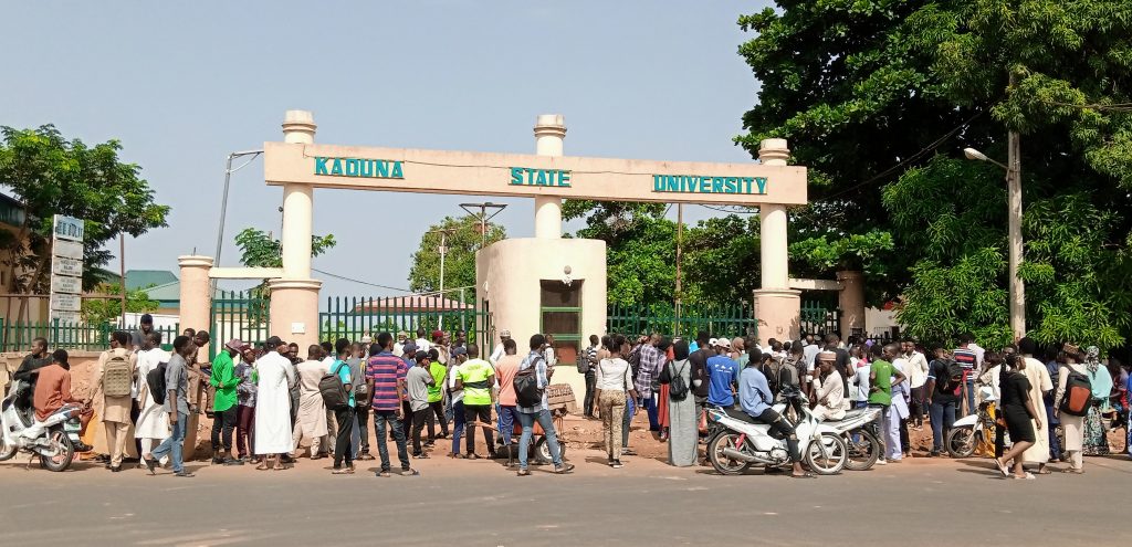 KASU students protest against shut down of institution’s gates — Daily ...
