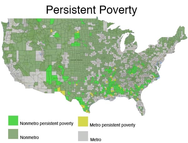 Persistent Poverty Counties | The Daily Yonder