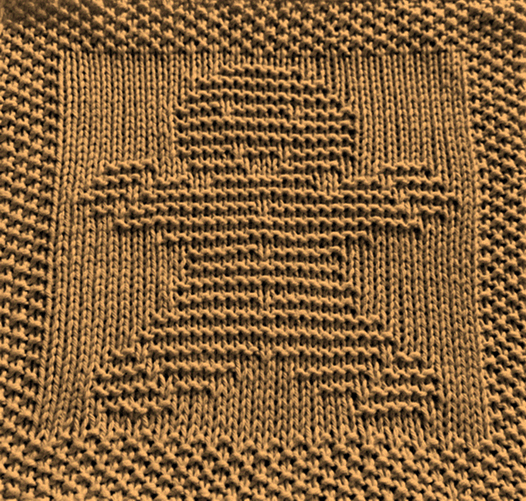 Free Gingerbread Man Dishcloth or Afghan Square Knitting Pattern ...