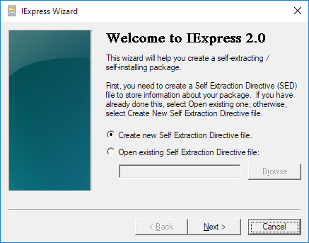 IExpress installer – Darchuk.NET