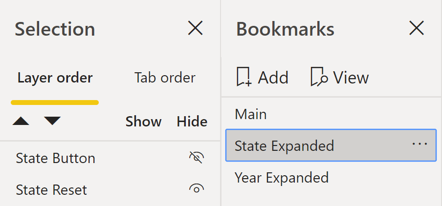 State Button State Expanded - DataVeld