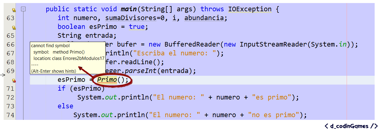 Guía para solucionar los errores de sintaxis más comunes en Programación Modular. - dCodinGames