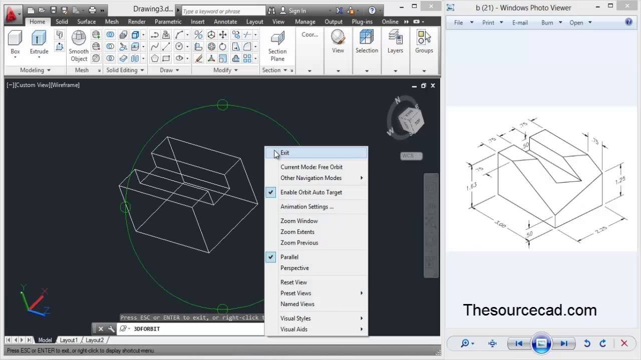 3D Modelling using AutoCAD: Model 1 - Dezign Ark