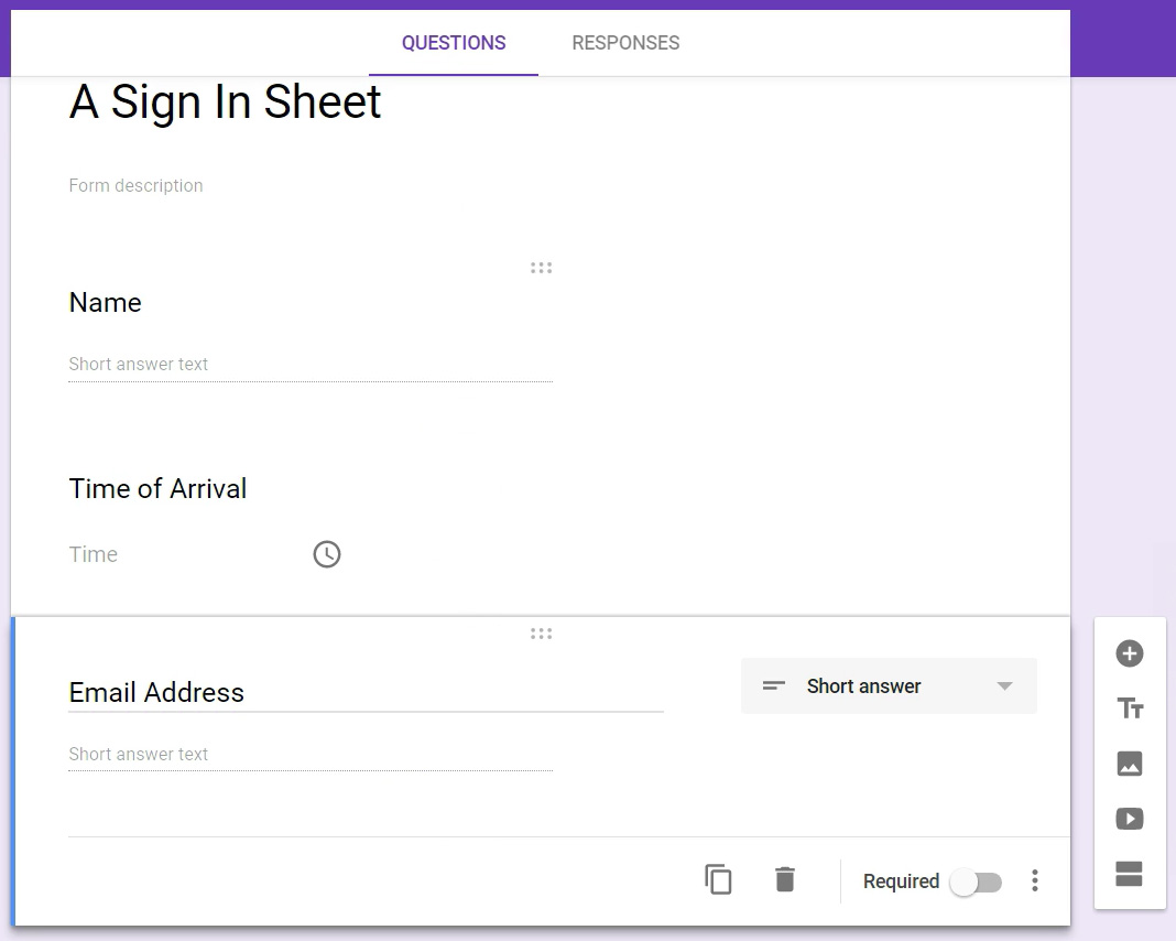 Digital Sign-In Sheets With Google Forms - Digital Egghead