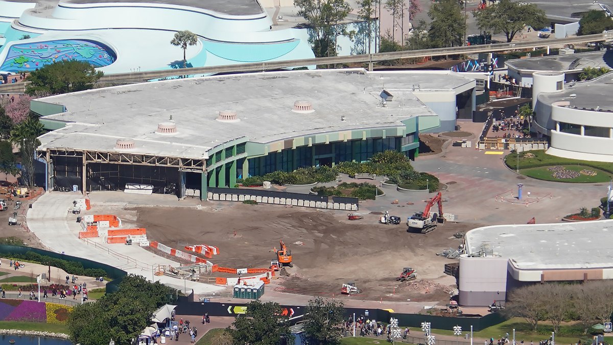 6 aerial photos of ongoing Epcot construction (Feb. 2020)