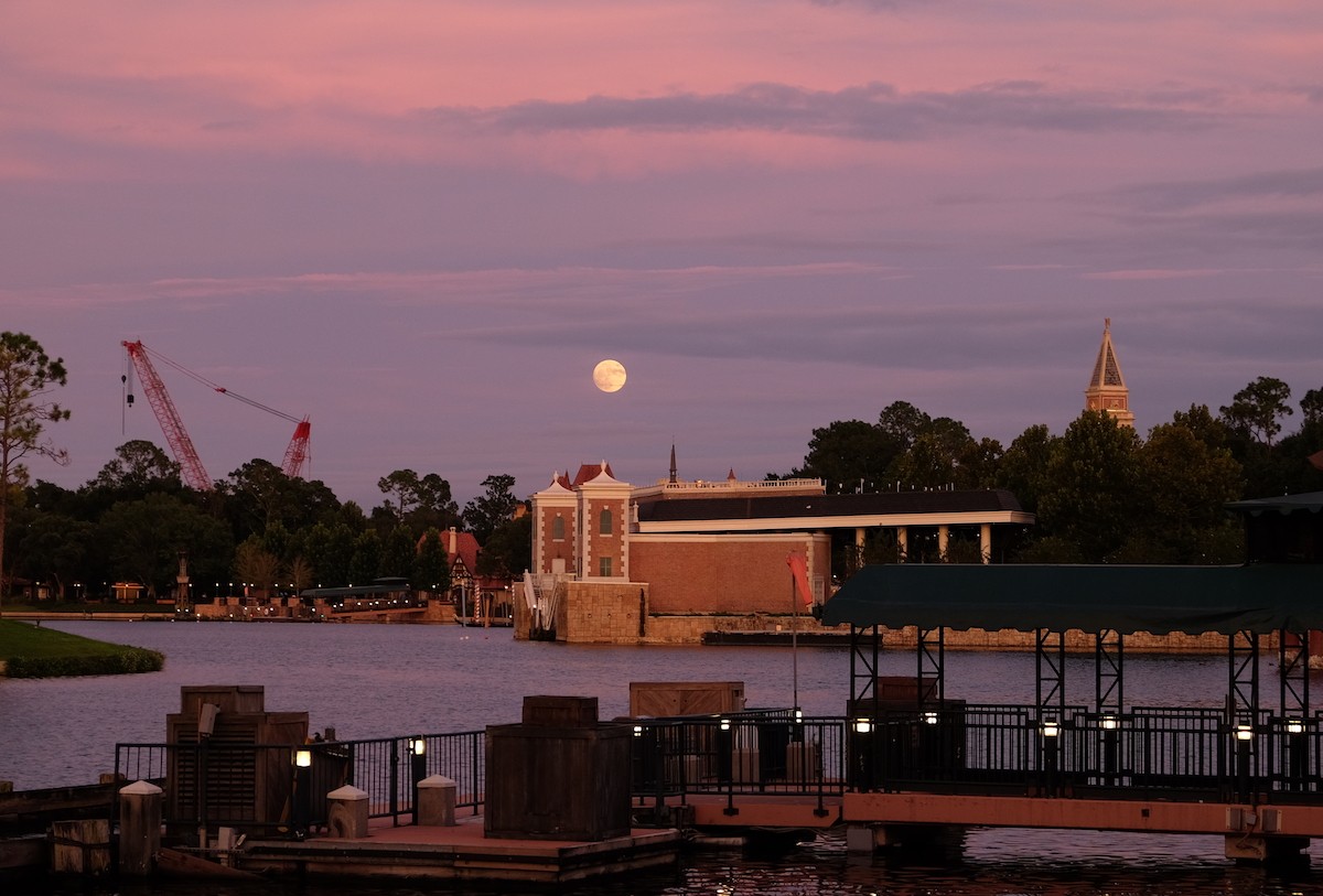 7 sunset photos taken around Epcot - Disney Diary