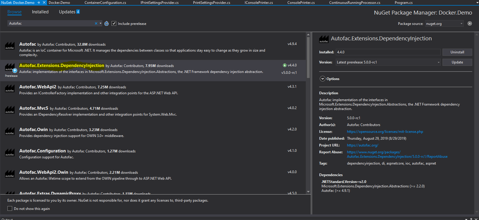 Autofac as IoC Container for .NET Core - .Net Core Central