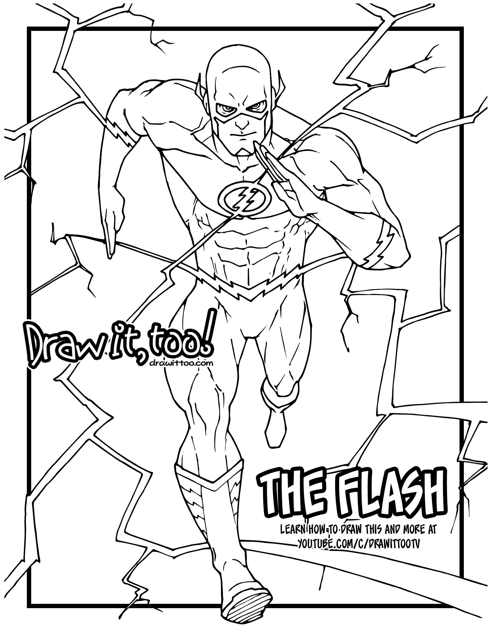 Barry Allen The Flash Coloring Book Pages Coloring Pages