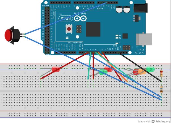 Traffic Light Circuit Diagram Using Arduino