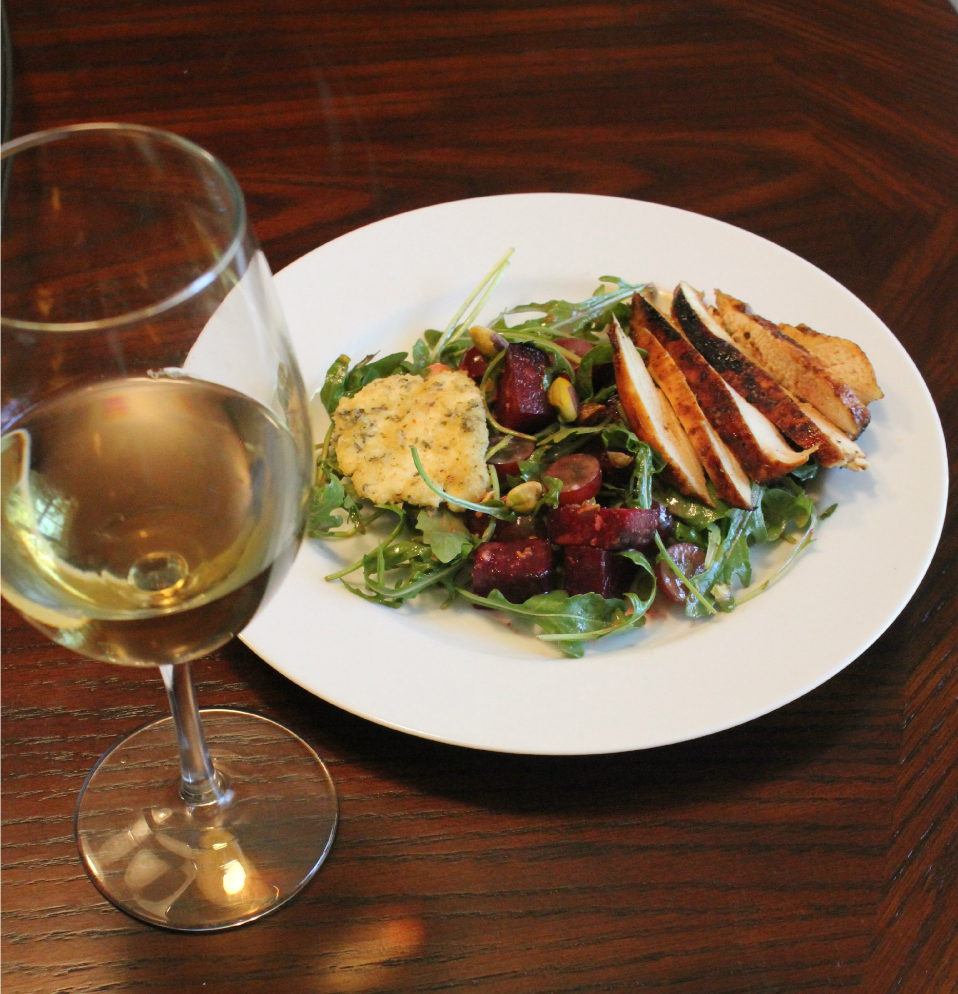 Beet and Baked Chevre Salad