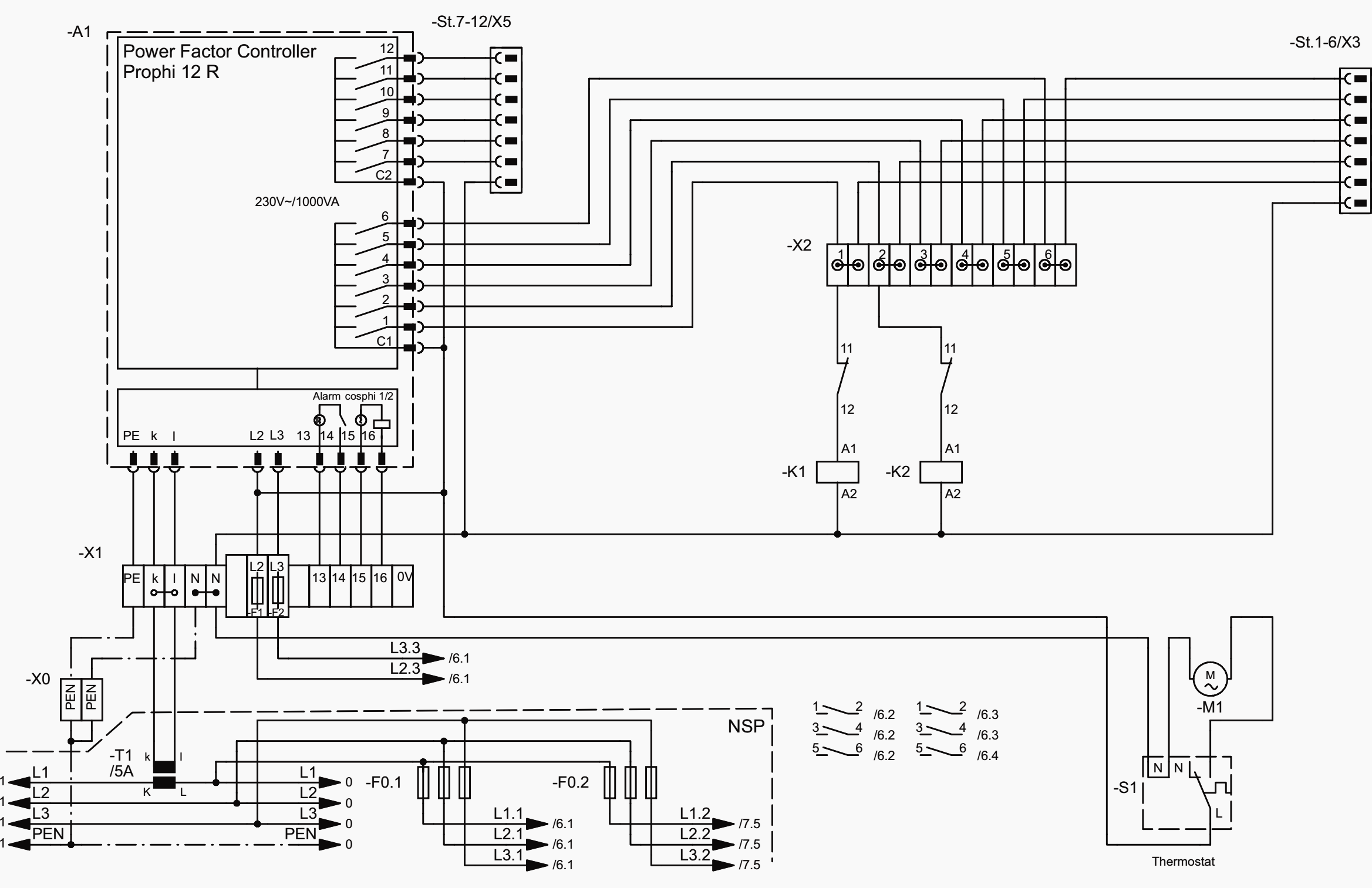 Automatic Power Factor Control Panel Circuit Diagram » Circuit Diagram