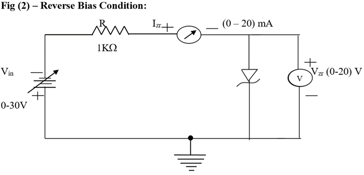 Circuit Diagram Of Zener Diode Experiment - Circuit Diagram