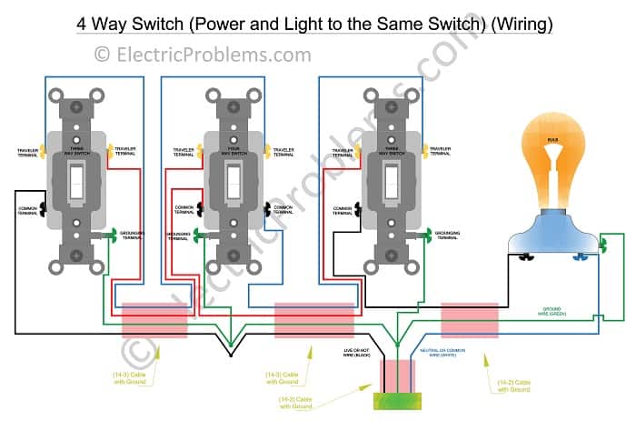 Wiring Diagram For 4 Way Switch - Wiring Draw