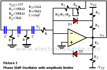 Schematic Diagram Phase Shift Oscillator - Circuit Diagram