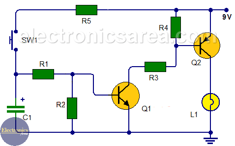 On Off Timer Circuit Diagram Using Transistors