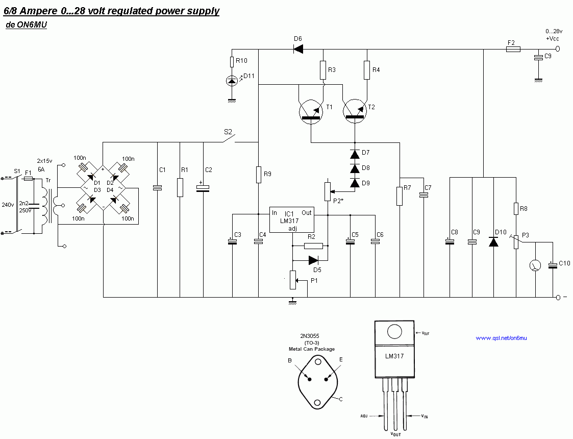 Variable Power Supply Circuit Diagram