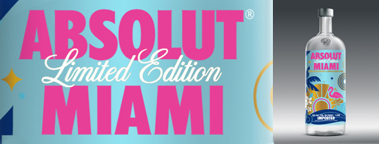 Vodka Absolut: empaque, Miami