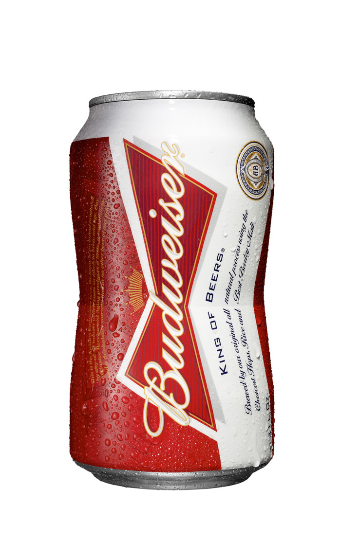 Budweiser nueva lata estilizada
