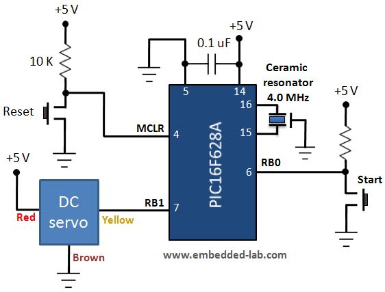 Servo Motor Control Circuit Schematic - Wiring Diagram