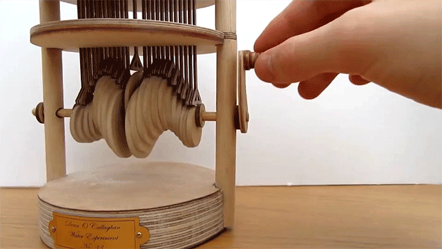 A kinetic sculpture mimicking raindrops - OZONWeb by OZON Magazine