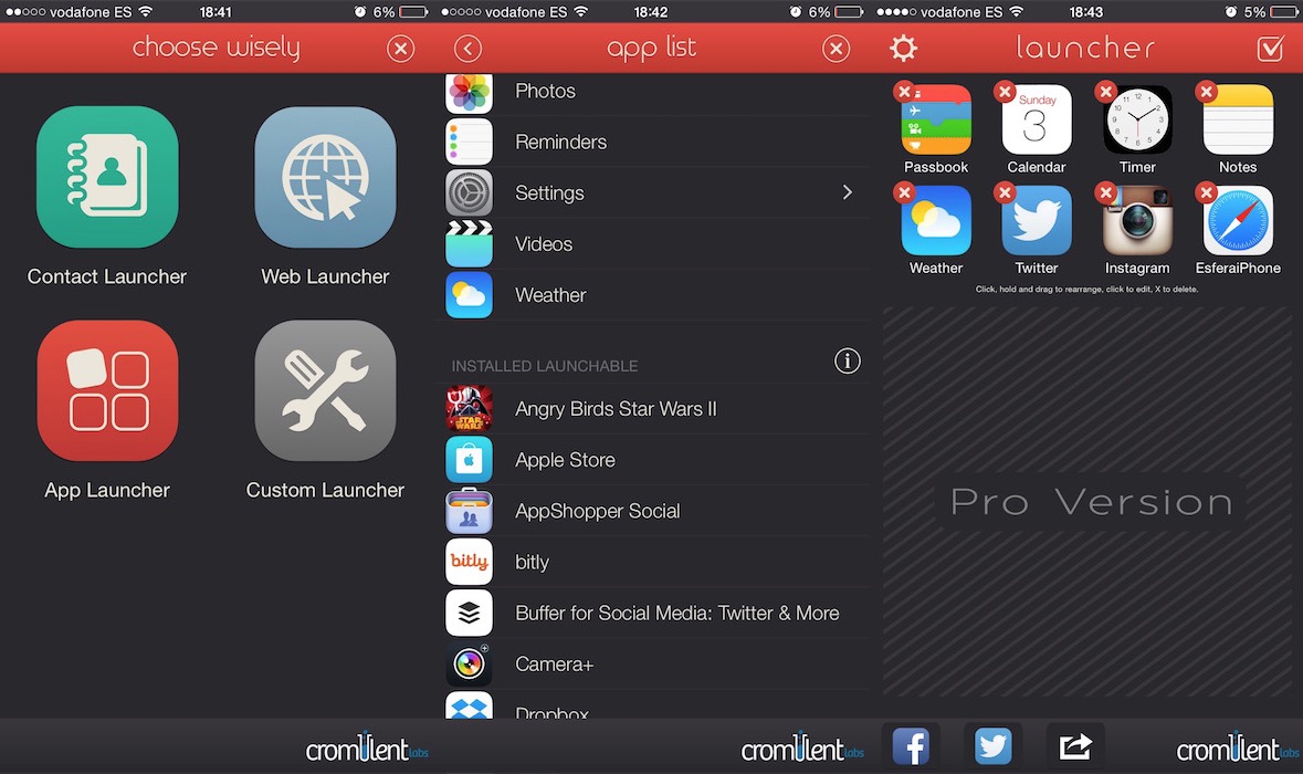 Launcher nos permite acceder a apps, contactos y webs desde el Centro ...