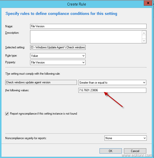 Configmgr How use compliance settings to check windows update agent ...