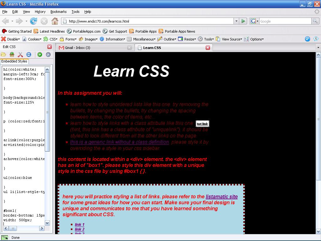 Attempting CSS Editing | Evan Edwards