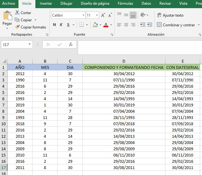 Crear Una Fecha Con Dateserial En Vba Excel Signum