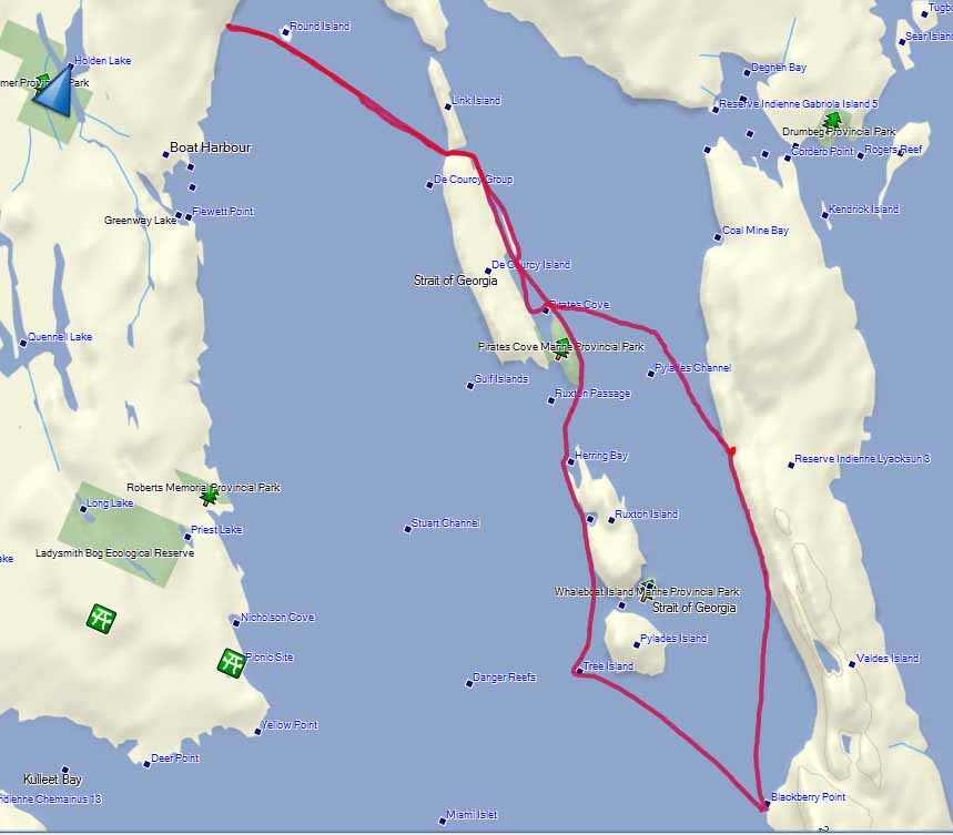 Hemingway's First Overnight Kayak Trip, Blackberry Point on Valdes ...